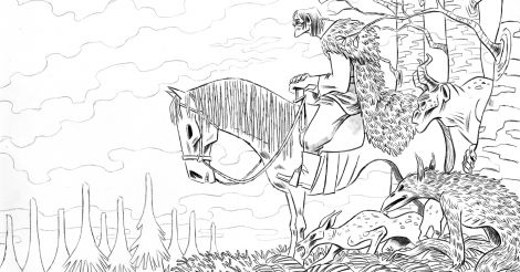 YAGA /Process for "White Knight" illustration | Spaceman Project